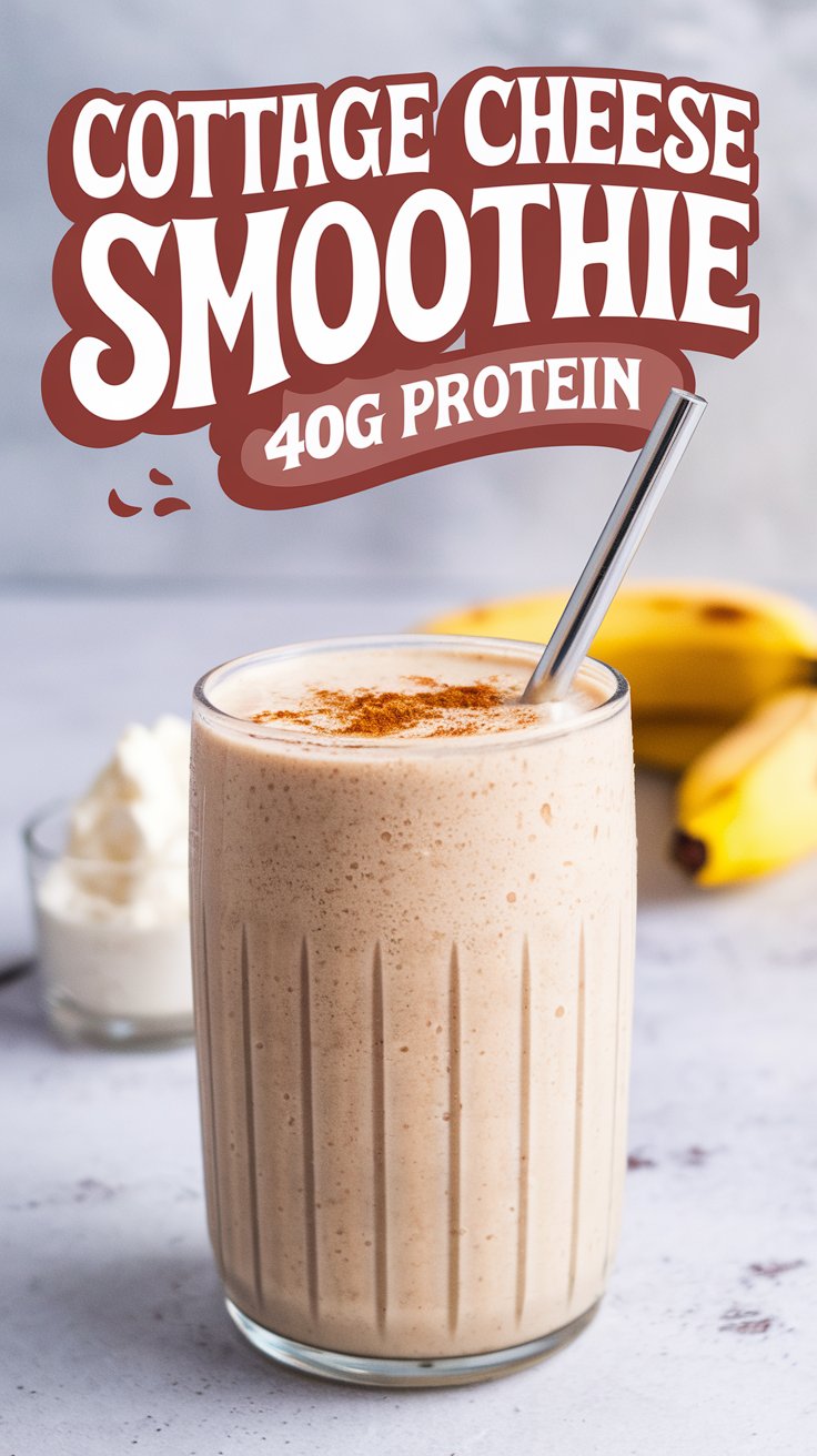 High-Protein Cottage Cheese Smoothie (40g Protein)