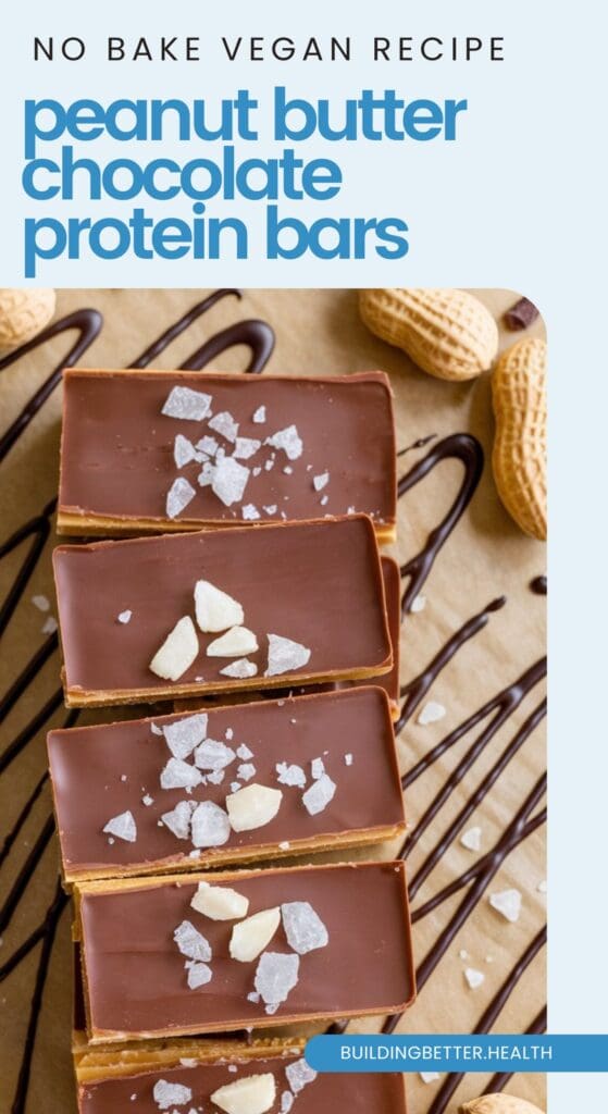 No Bake Peanut Butter Chocolate Protein Bars