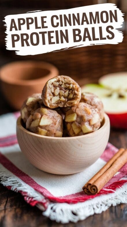 Apple Cinnamon Protein Balls: A No Bake, High-Protein Snack - Building ...