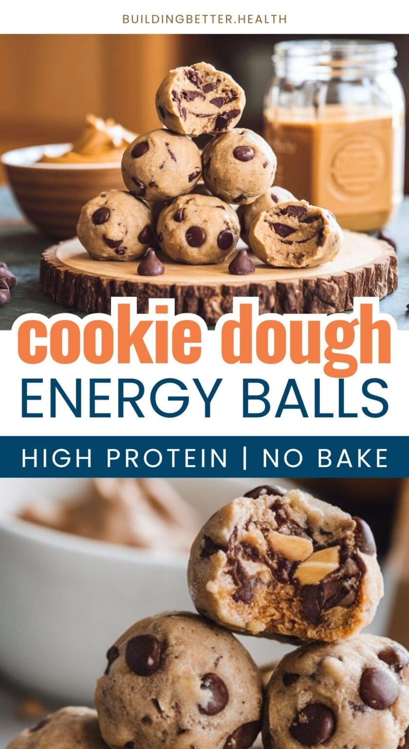 Chocolate Chip Cookie Dough PROTEIN Balls (No Bake)