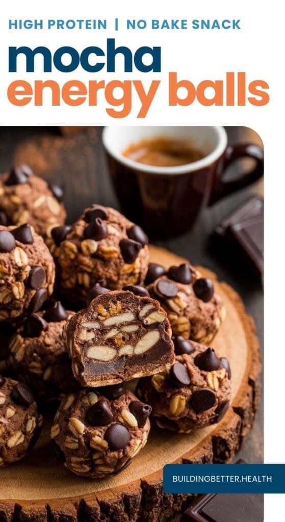 Mocha ENERGY BALLS | No Bake, High Protein Snack